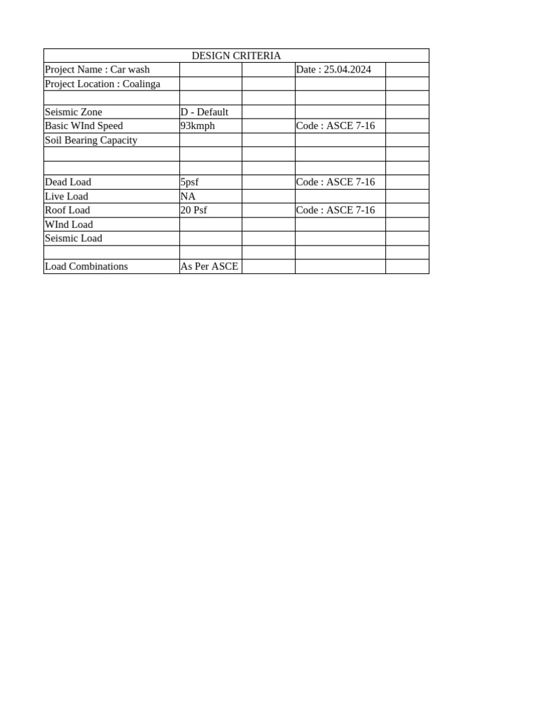 Design Criteria | PDF | Technology & Engineering