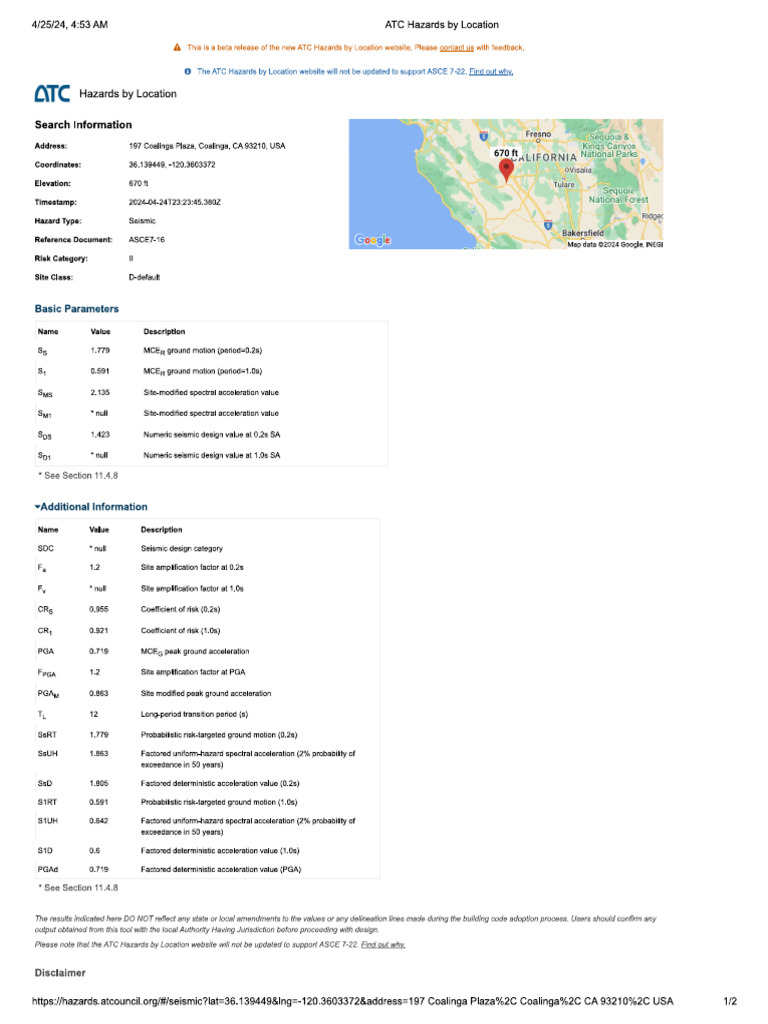 Seismic Load - Risk Category II | PDF