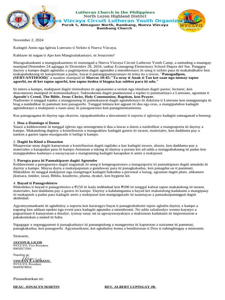 Request Letter To Brgy. Captain | PDF