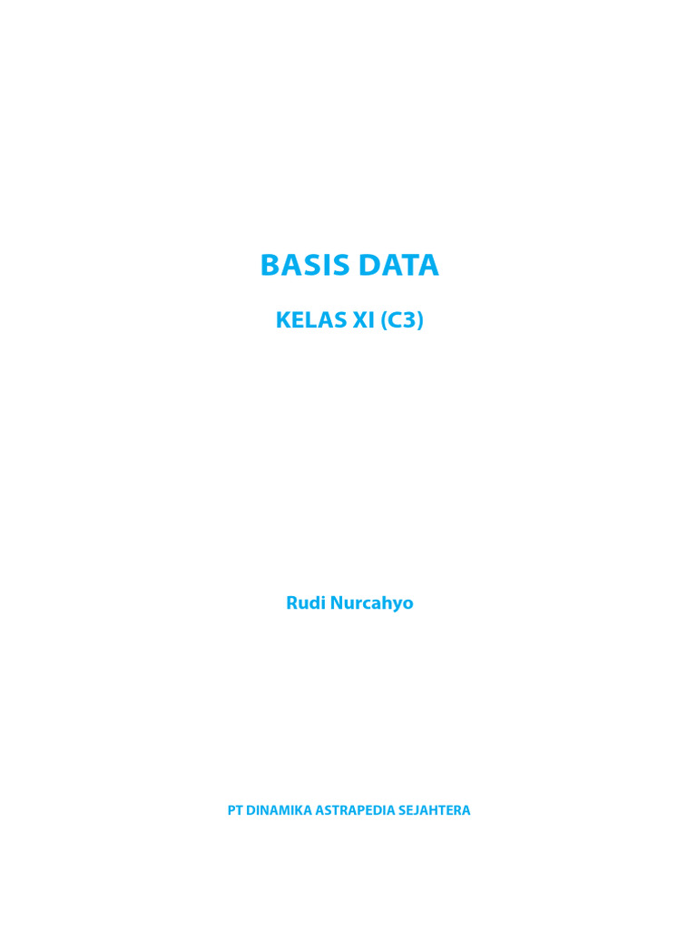 Modul Ajar Basis Data | PDF | Teknologi & Rekayasa