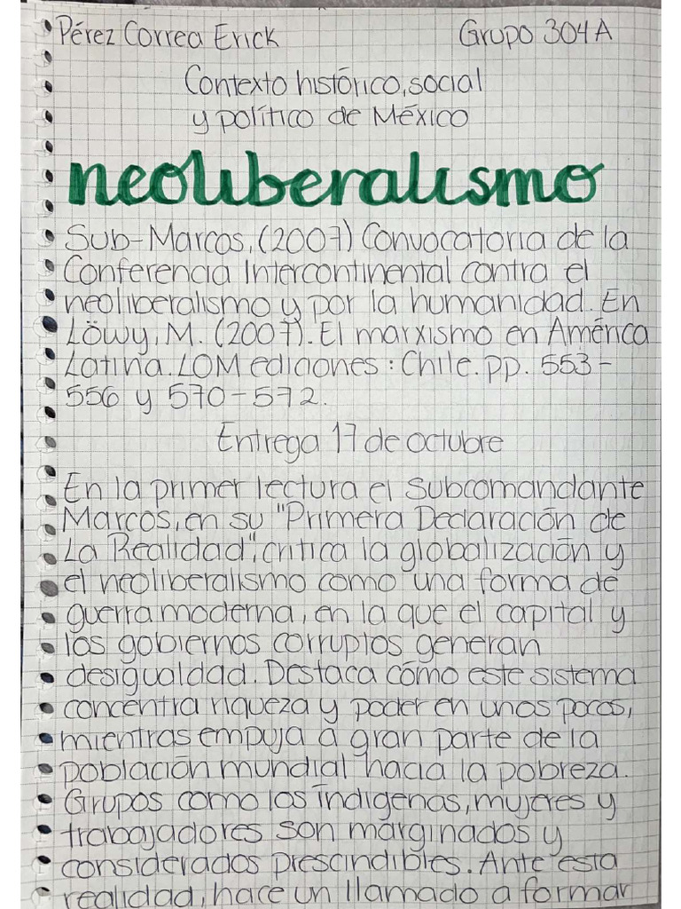 Perez Correa Reporte de Lectura | PDF