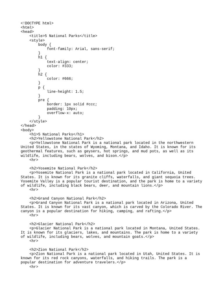 Homework5 HTML | PDF