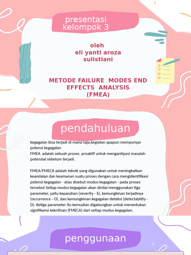 FMEA Presentasi KLPK 3 Fix | PDF