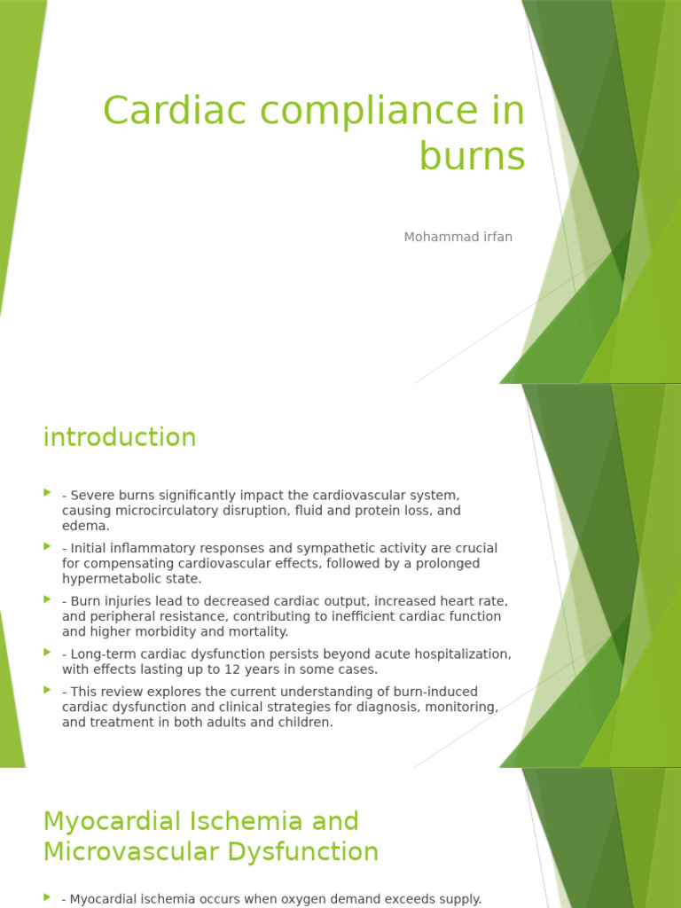 Cardiac Compliance in Burns | PDF | Sepsis | Heart