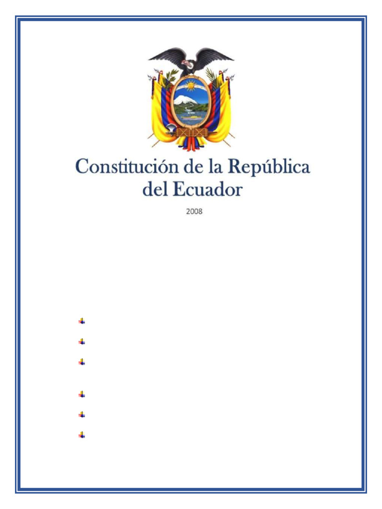 La Constitución Del Ecuador | PDF | Ecuador | Constitución