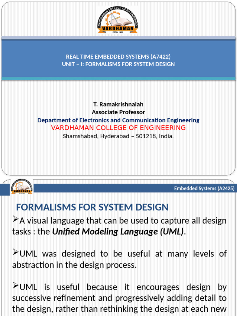 Unit I Part 2 Formalisms For System Design | PDF | Class (Computer Programming) | Inheritance ...