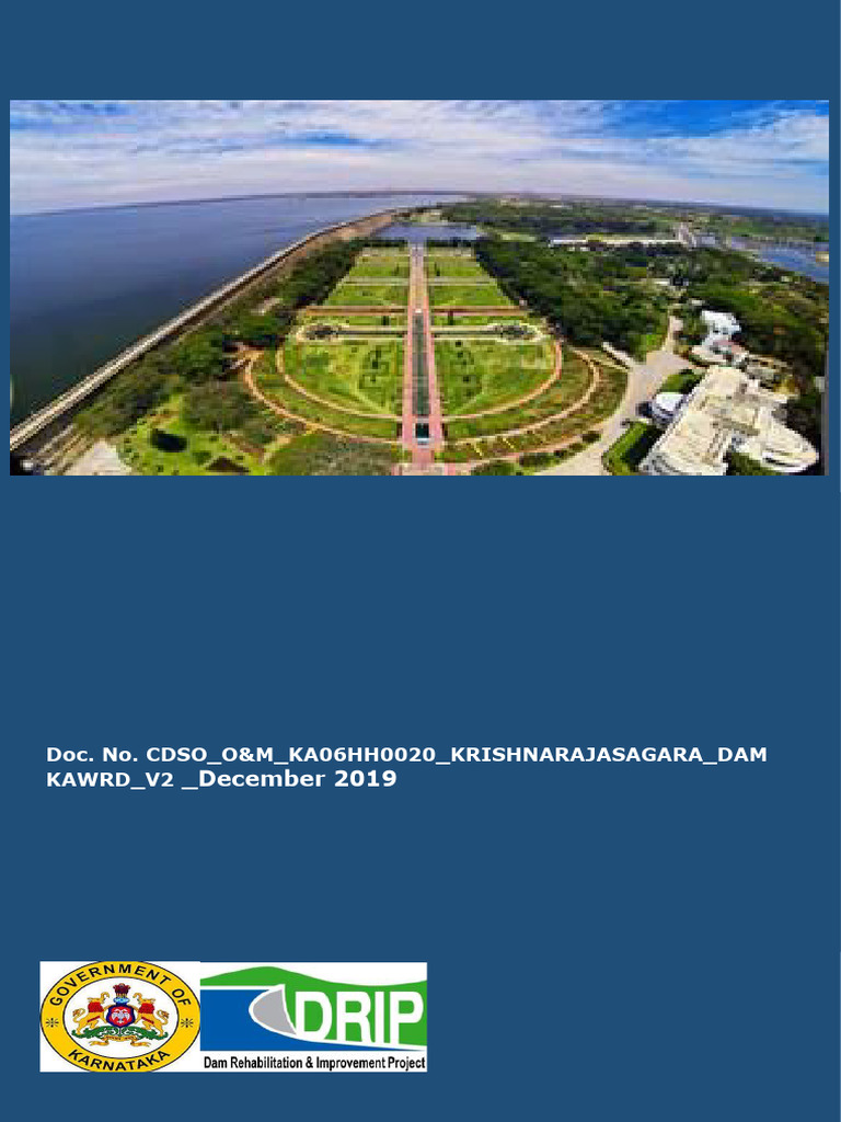 O&M Manual for Krishnarajasagara Dam | PDF | Dam | Mortar (Masonry)