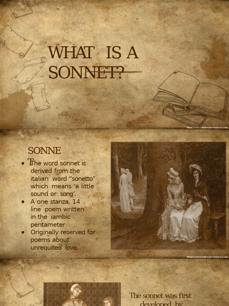 What Is A Sonnet Pdf Sonnets Poetry