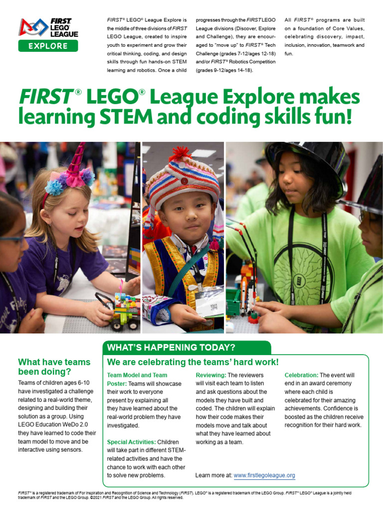 FLL Explore Submerged Event Introduction | PDF