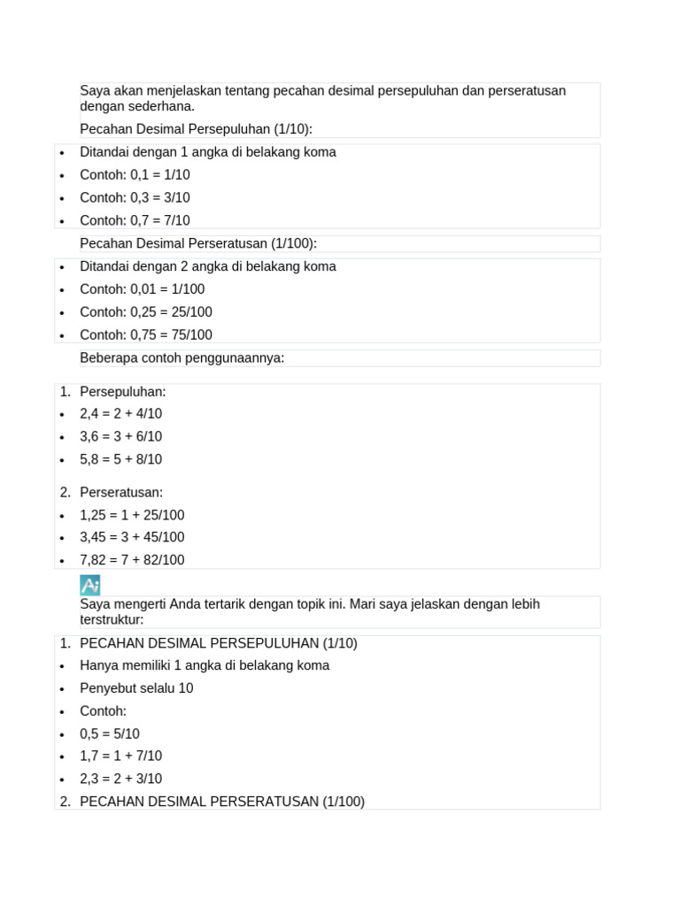 Materinkelas 4 Pecahan Desimal Persepuluhan Dan Perseratusan Dengan ...
