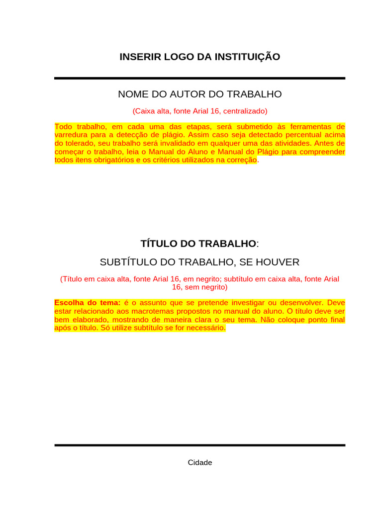 Guia de Formatação Acadêmica ABNT | PDF | Citação