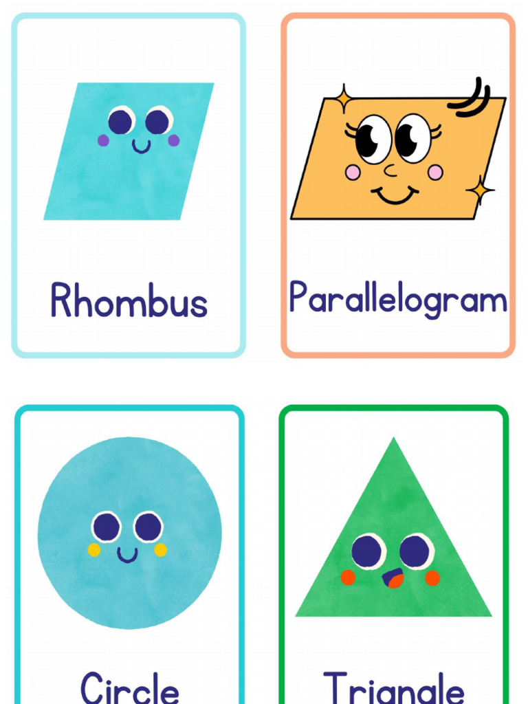Flashcards Shapes | PDF