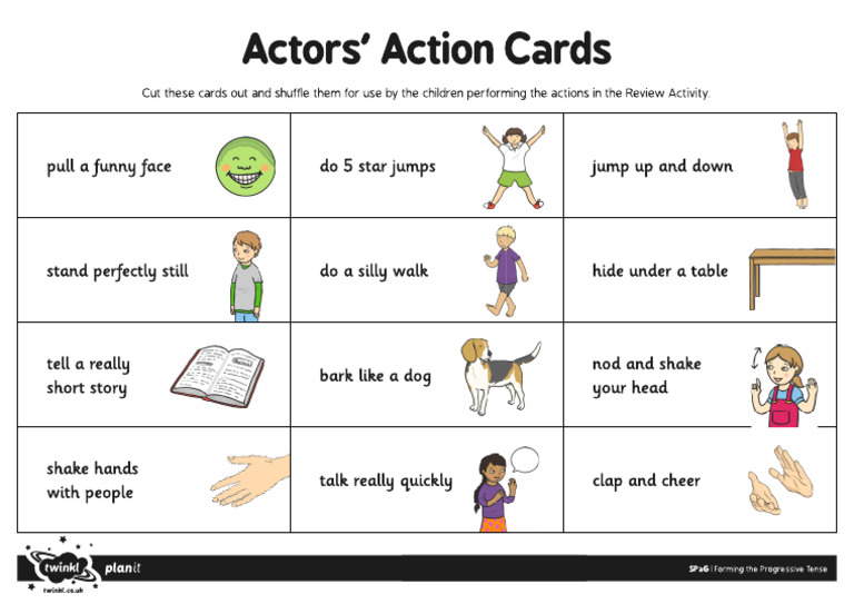 Actors' Action Cards | PDF
