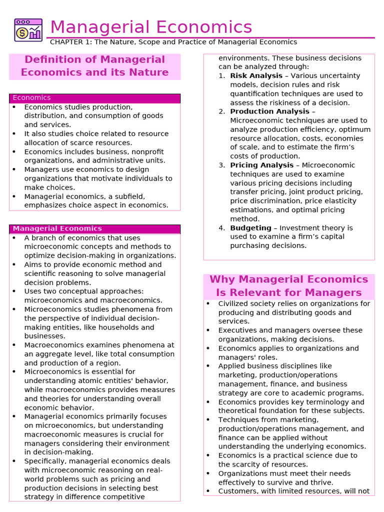 ManEcon Chap1 | PDF | Economics | Microeconomics