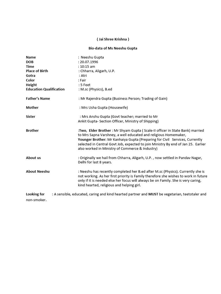 Neeshu Bio | PDF