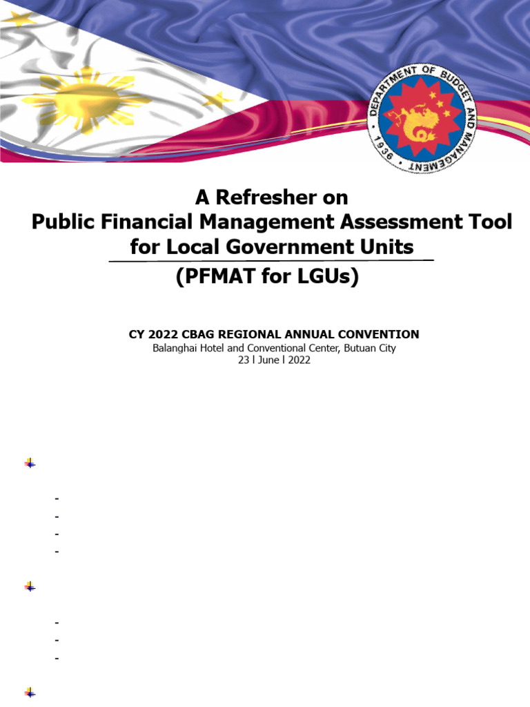 6 Public Financial Management Assessment Tool For Local Government ...