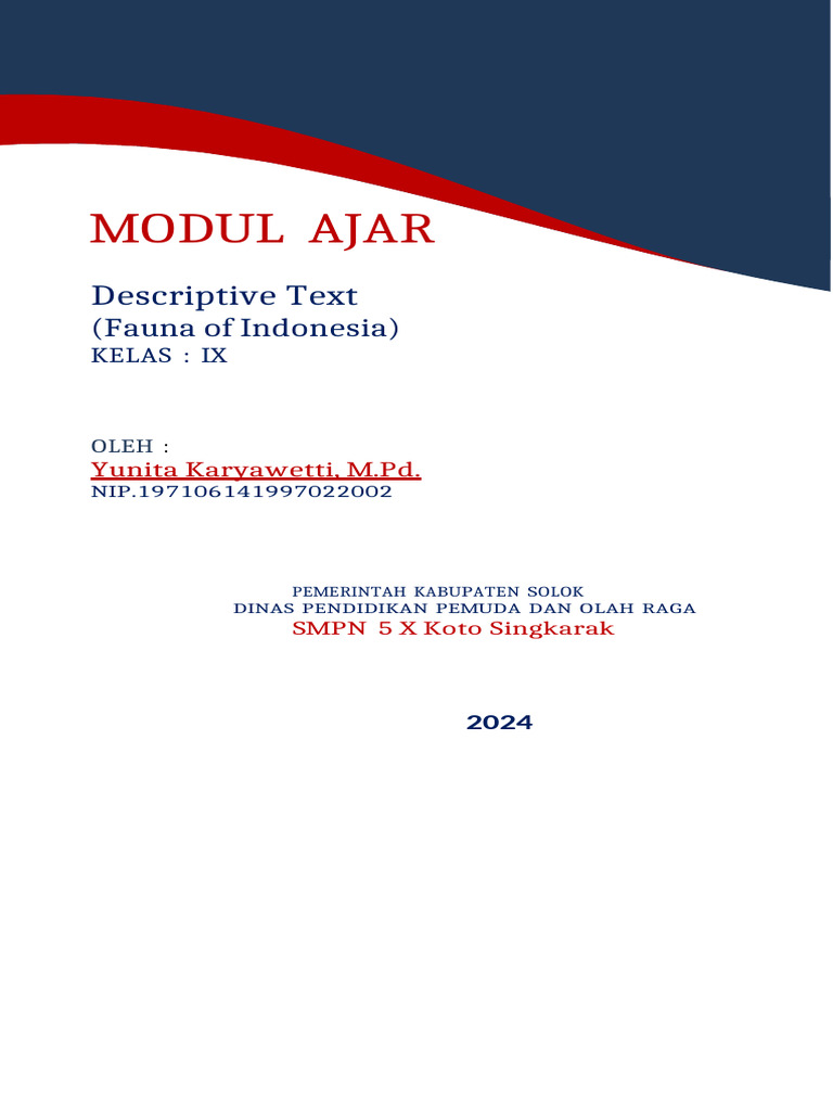 Contoh Modul Ajar Berdiferensiasi Ok | PDF