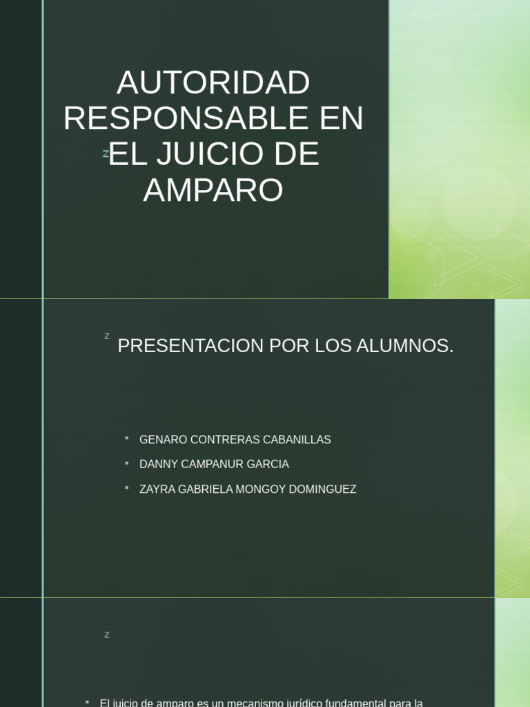 Autoridad Responsable en El Juicio de Amparo | PDF | Judicaturas ...