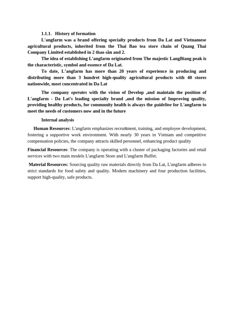 History of Formation | PDF