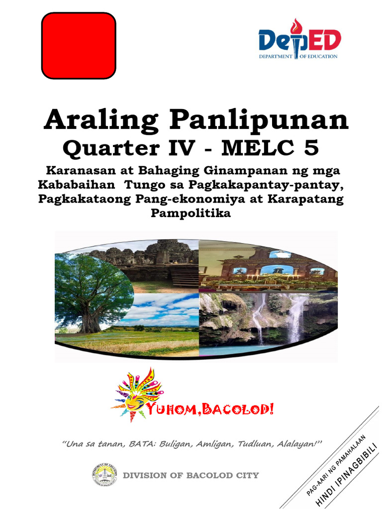 Araling Panlipunan: Quarter IV - MELC 5 | PDF