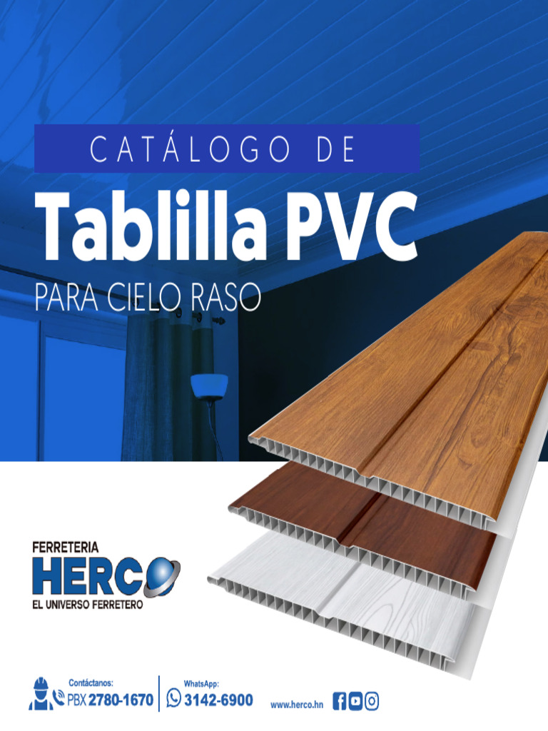Catalogo de Tablilla PVC Ferreteria HERCO - 29 de Marzo de 2022 | PDF ...