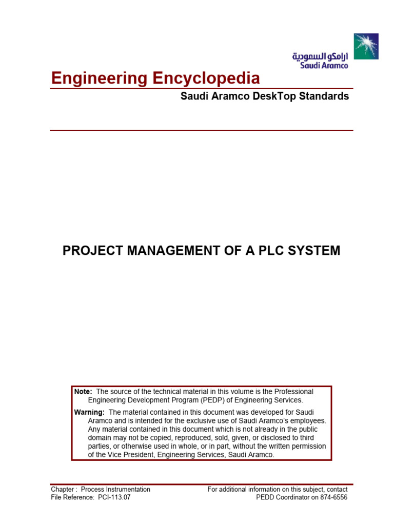 PLC System Project Management Guide | PDF | Programmable Logic ...