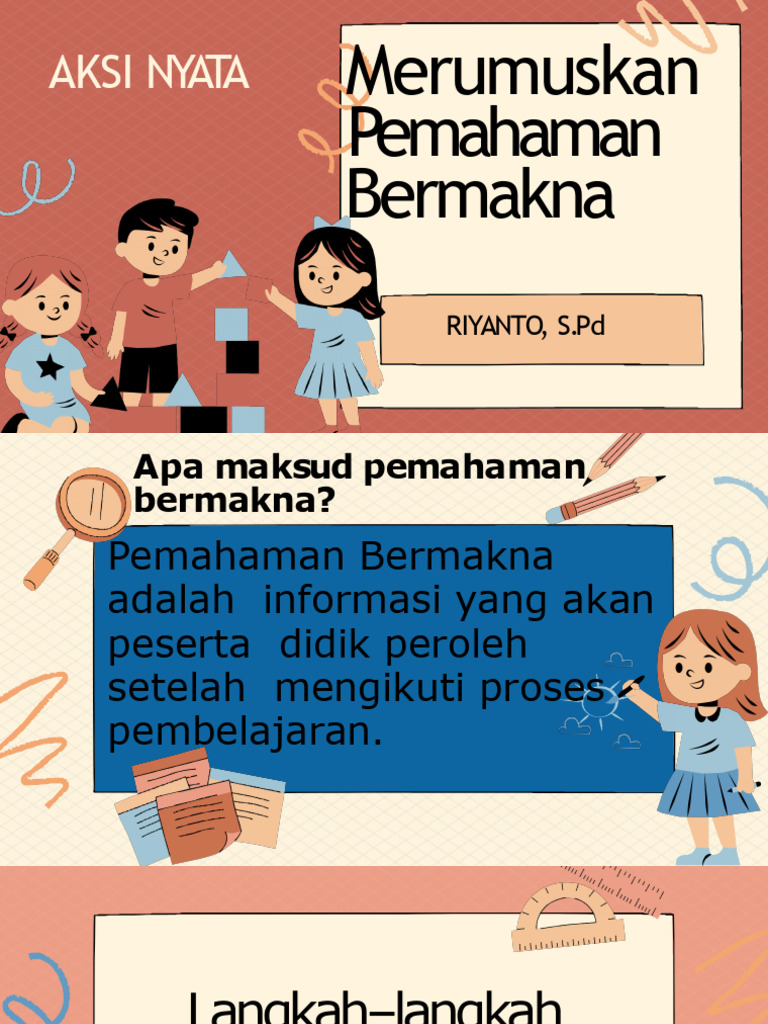 Aksi Nyata Topik 5 - Pemahaman Bermakna - Riyanto | PDF | Pengembangan Diri