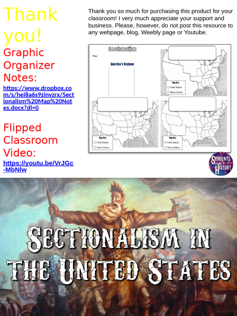 Graphic Organizer Notes:: M/s/hei8a6s9zinvzrx/sect Ionalism Map Not Es ...