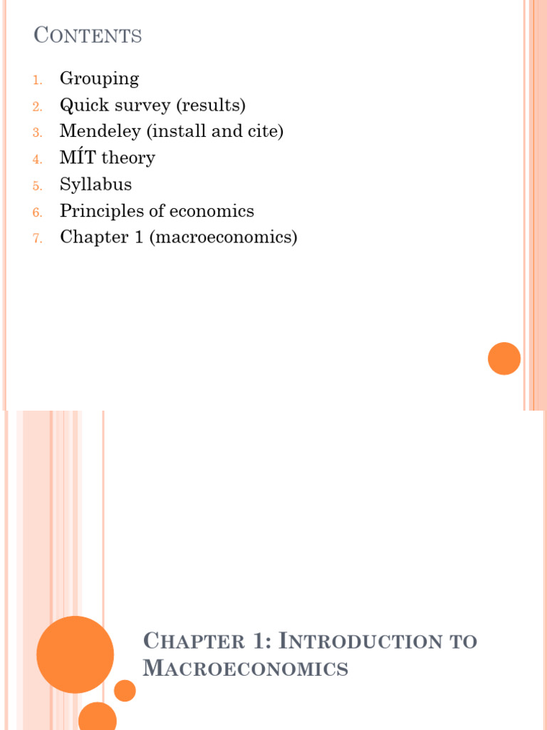 Macroeconomics (Ch.1) | PDF | Gross Domestic Product | Macroeconomics