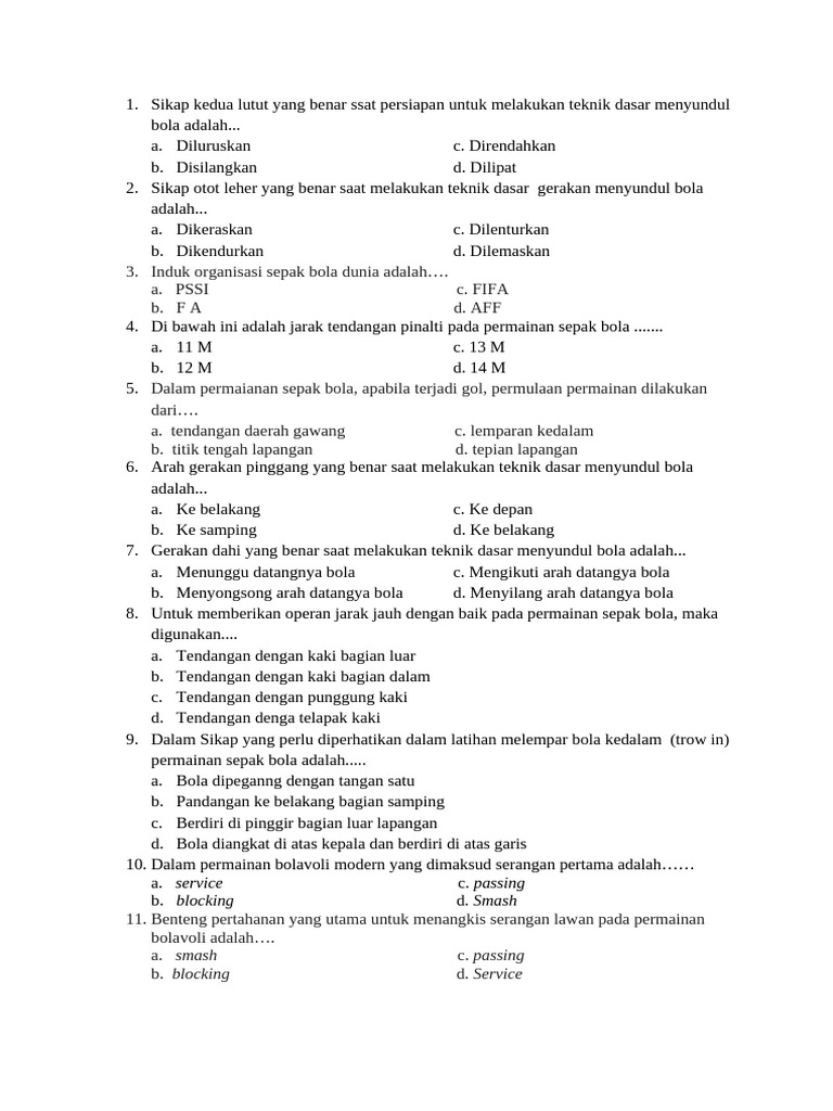 Soal UAS KELAS 8 2019 | PDF