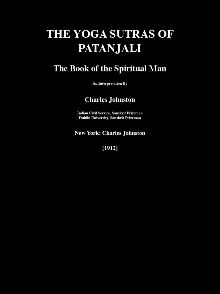 YOGA SUTRAS of Patanjali | PDF | Mind | Soul