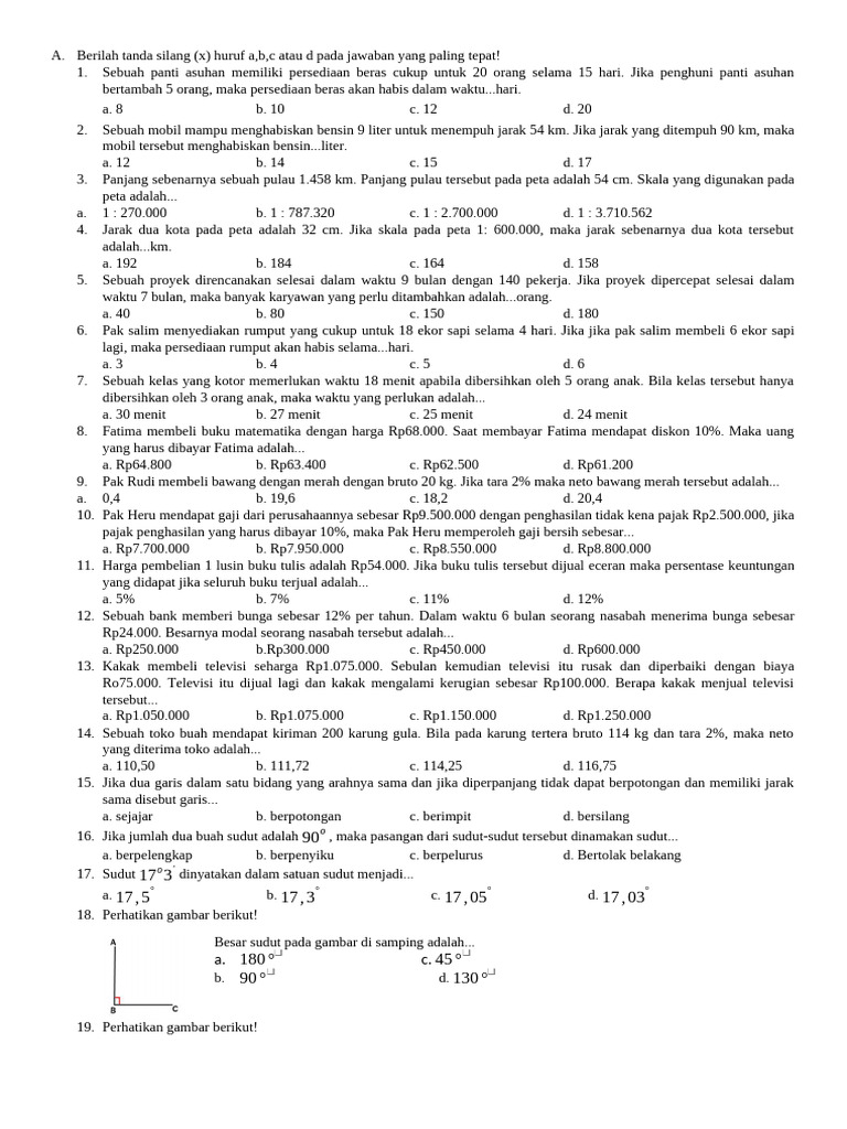 Soal PTS Kls 7 Semester Genap | PDF