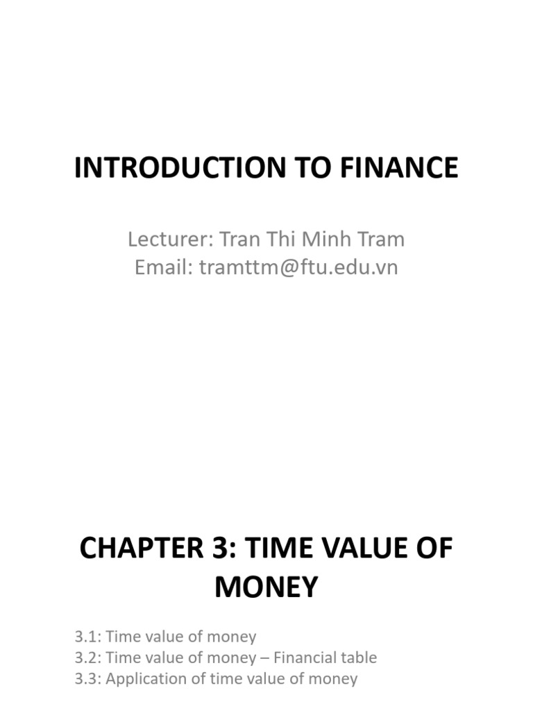 CHAPTER 3.2 - TVM - Financial Table - sv4.0 | PDF | Present Value ...