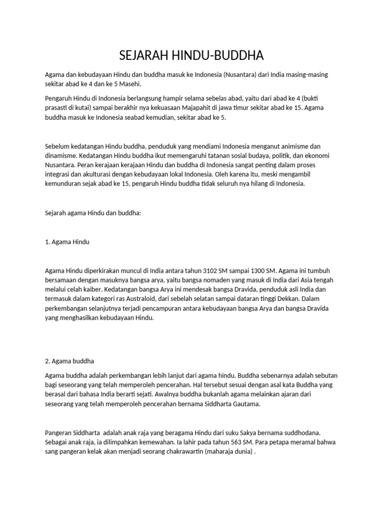 Sejarah Hindu-1 | PDF | Sejarah