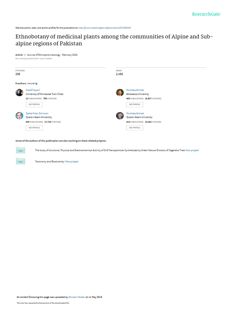 Alpineand Sub Alpine Paper | PDF