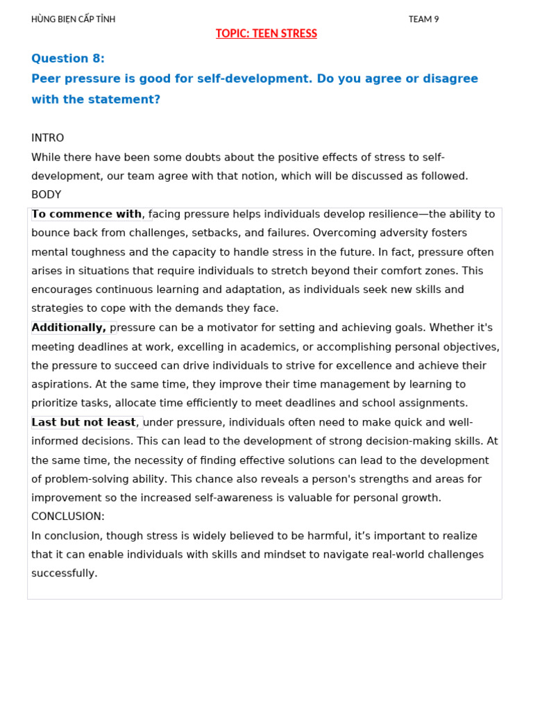 K9.q8.positive Stress | PDF