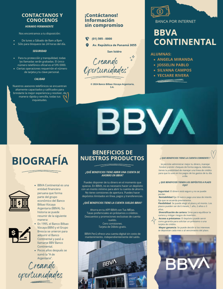 Triptico Bbva Pasivo | PDF | Bancos | Finanzas personales