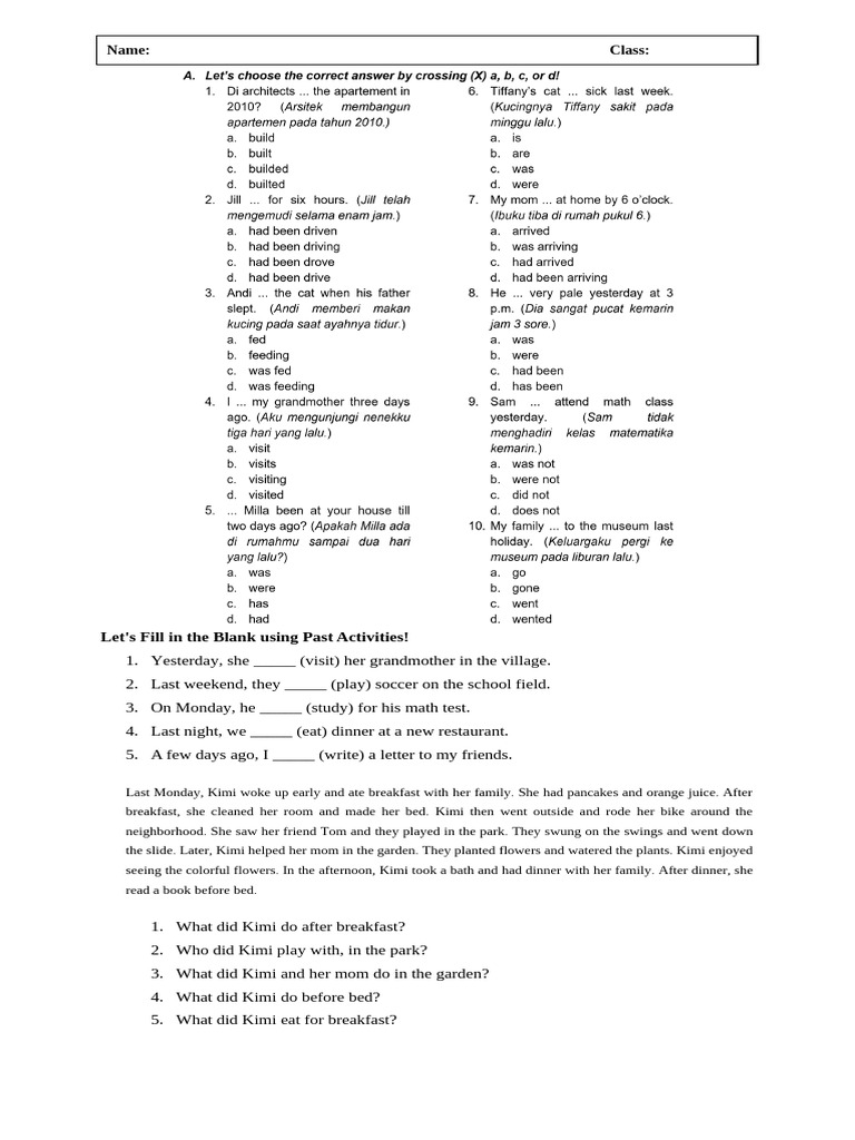 Daily Exam 6th Grade Chapter 2 | PDF | Language Arts & Discipline | Mystery, Thriller & Crime ...