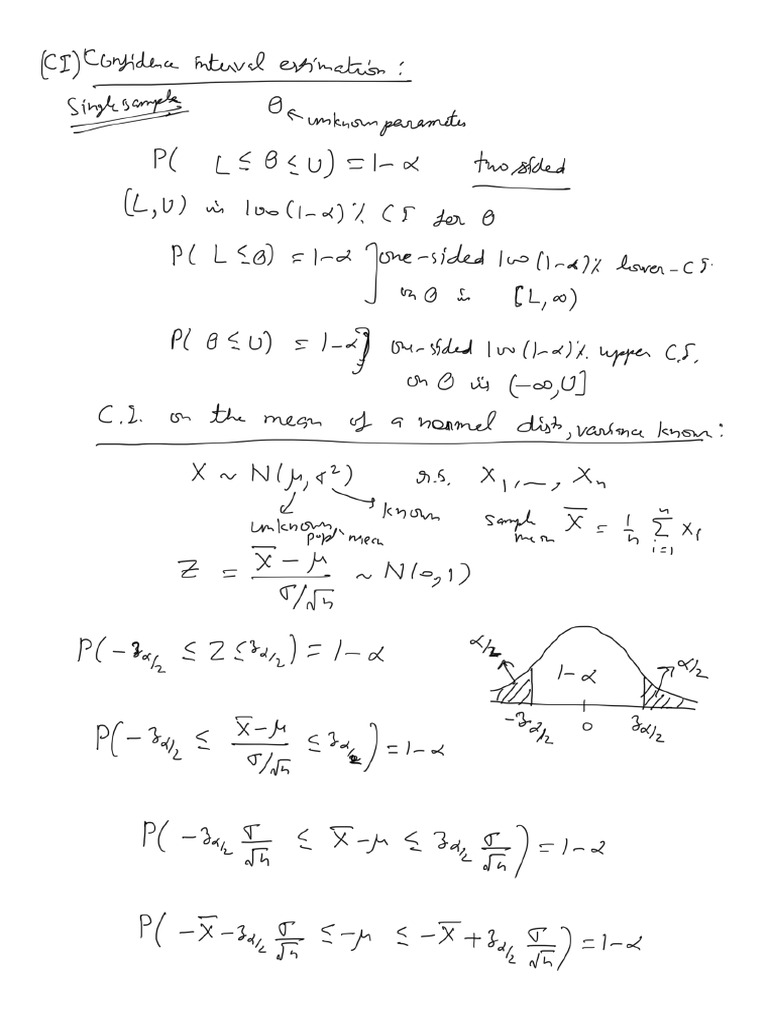 (CI) Confidence Interval Estimation | PDF