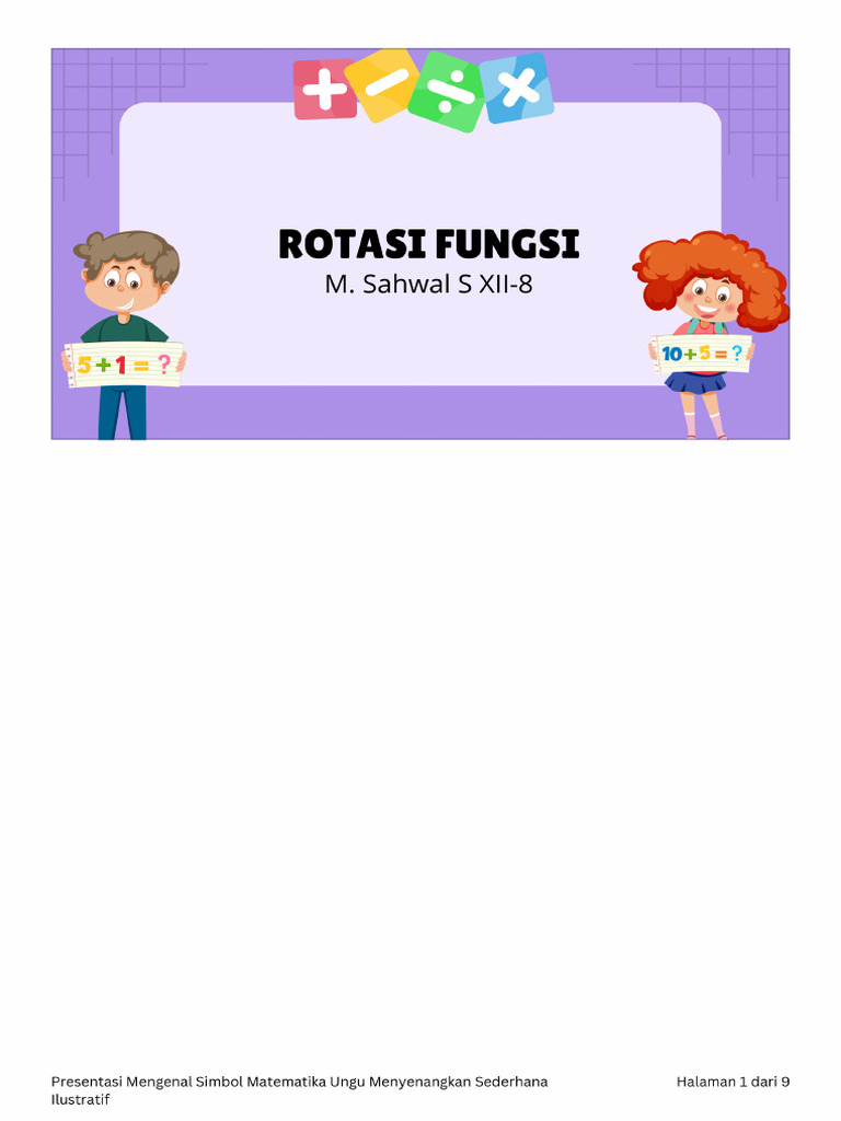 Presentasi Mengenal Simbol Matematika Ungu Menyenangkan Sederhana ...