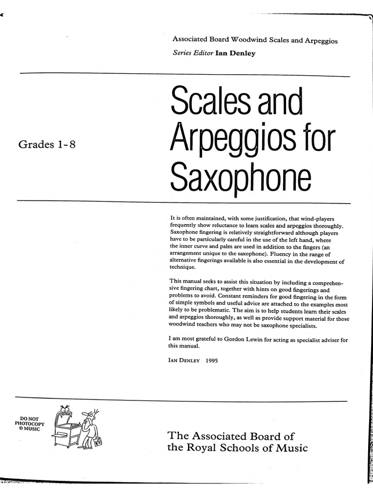 Sax Scale Book | PDF