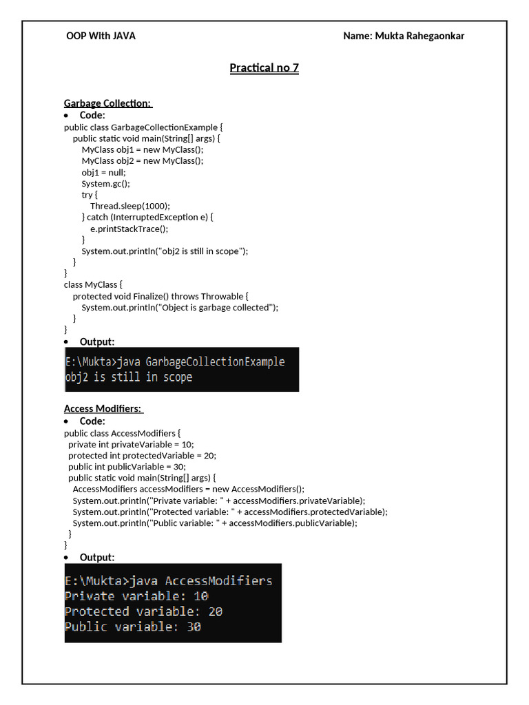 JPR Practical No 7 | PDF