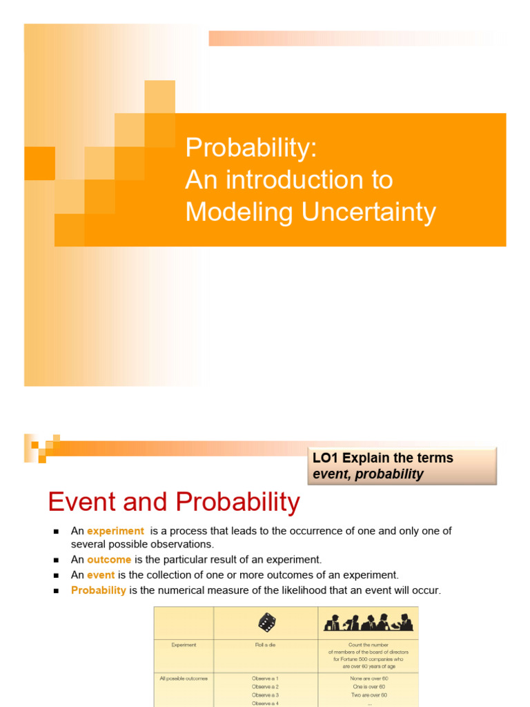 BA - Modeling Uncertainty - AP - SV | PDF | Probability Distribution | Random Variable