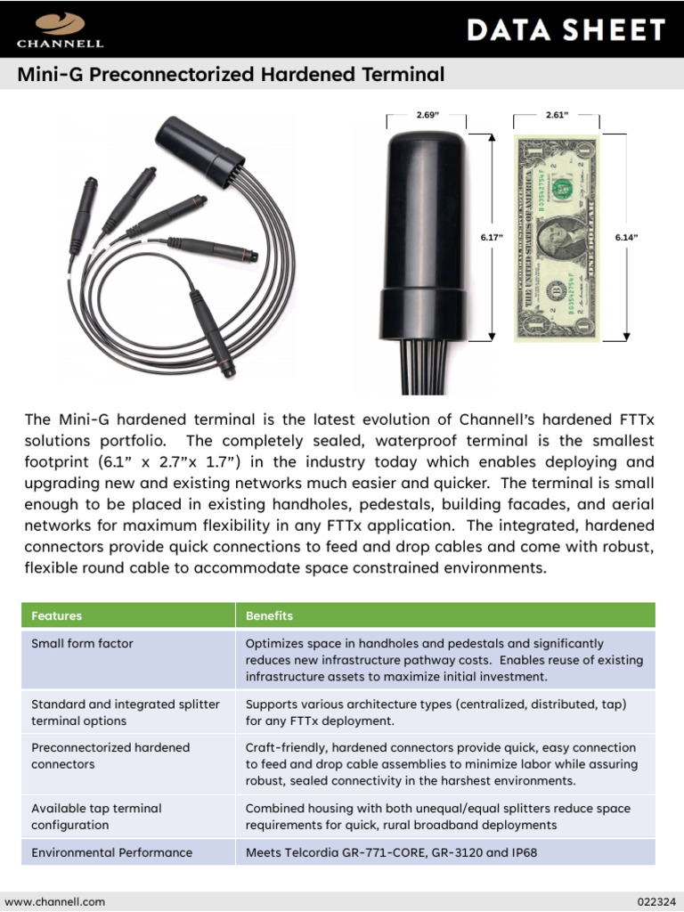 (2024-02-23) Mini-G One-Pager | PDF | Fiber To The X | Manufactured Goods