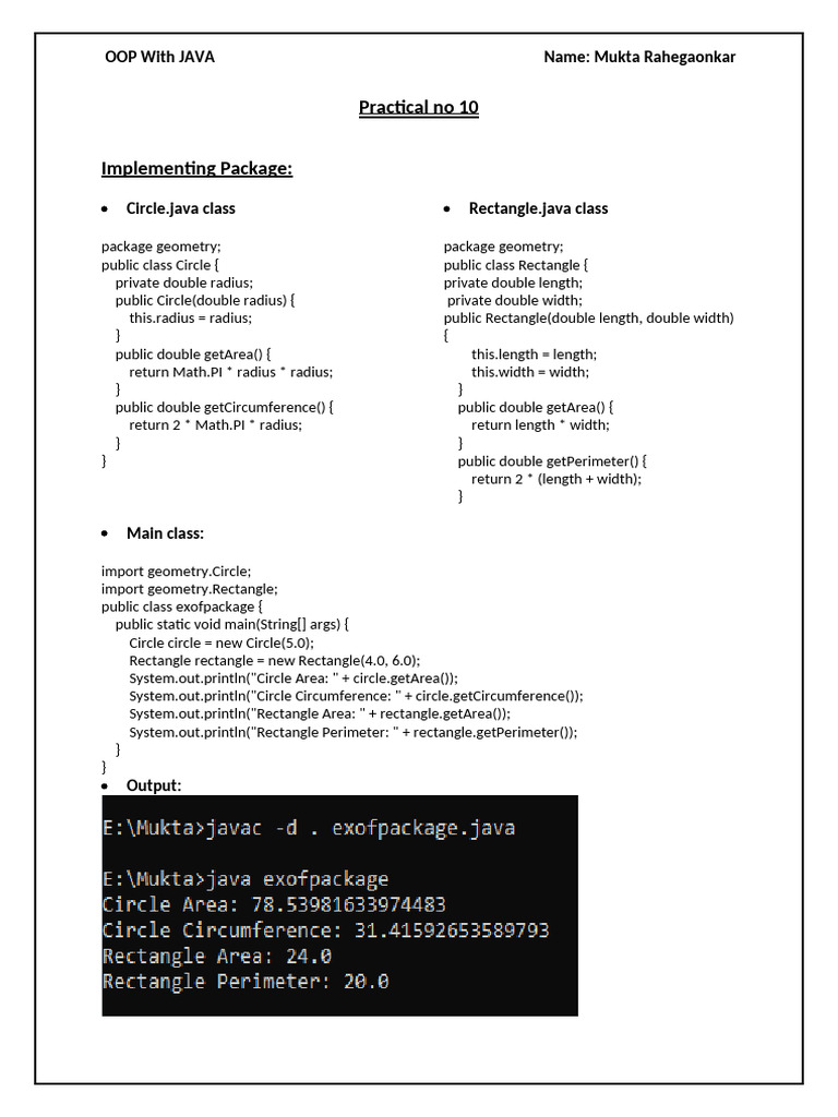 JPR Practical No 10 | PDF