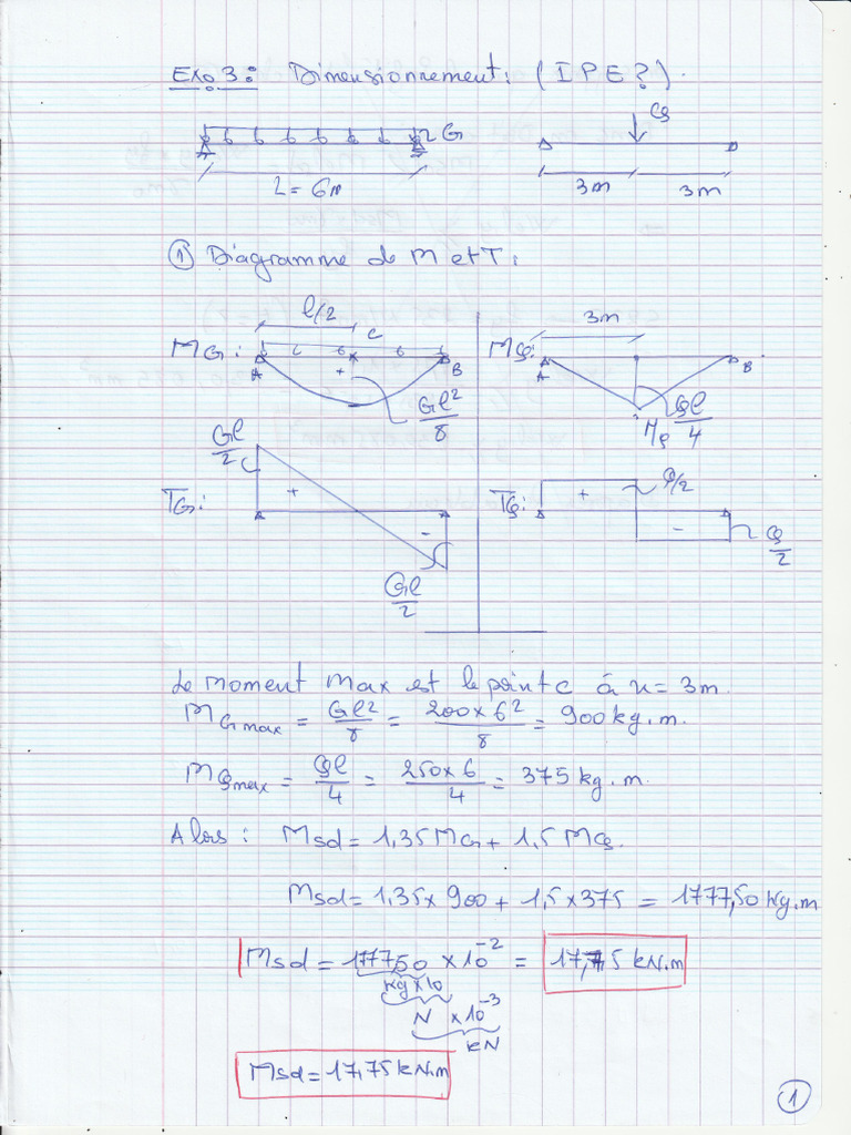 Solution Exo3 5 Flexion | PDF