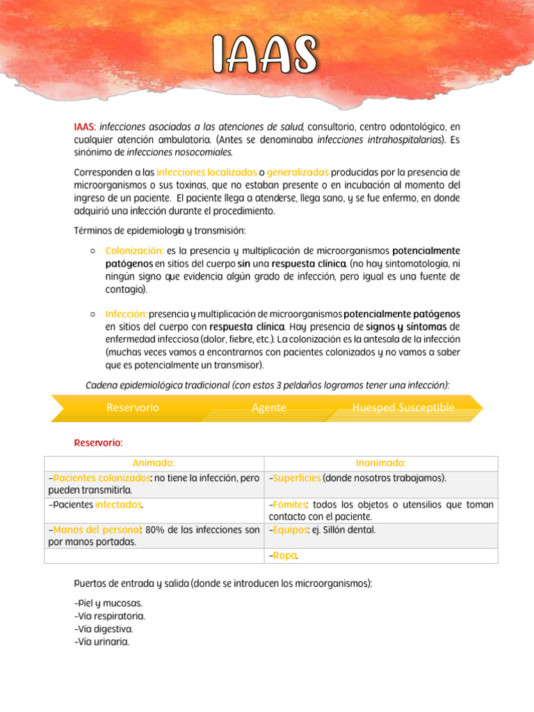 IAAS Enfermeria Clase 1 | PDF