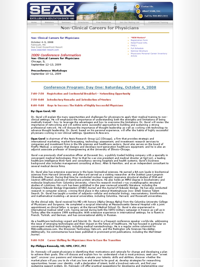 Non-Clinical Careers For Physicians Seak | PDF | Pharmacovigilance ...