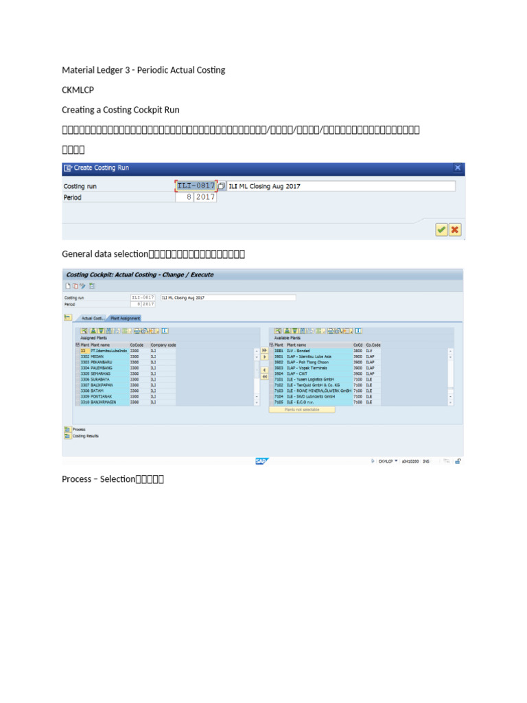 Material Ledger 3 - Periodic Actual Costing | PDF