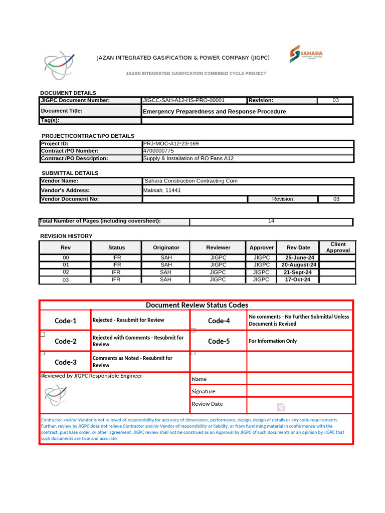 Jigcc Sah A12 HS Pro 00001 - 03 | PDF | Emergency | Emergency Management